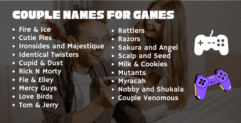 500+ Gamer Couple Nicknames + Gaming Duo Names For Couples