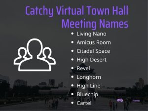 110+ Unique Town Hall Meeting Name Ideas In 2025