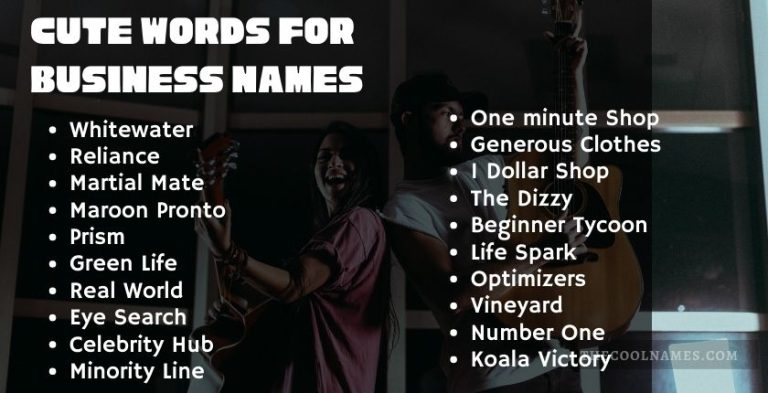 350+ Unique Cute Business Names For Startup Or Online Store