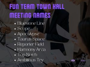 110+ Unique Town Hall Meeting Name Ideas In 2025