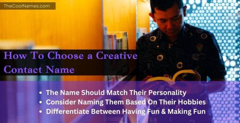 1000+ Contact Names Ideas For Friends, Siblings And Parents
