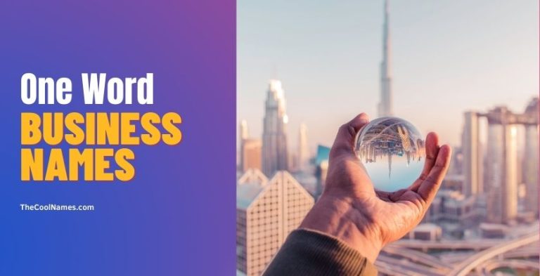 1000+ One Word Names For Business And Startup Companies