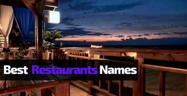1210+ Good Restaurant Names Ideas That Aren't Taken Yet