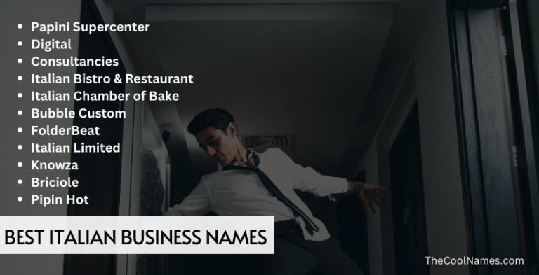 250+ Italian Business Names Your Can Pick For Startup [2024]