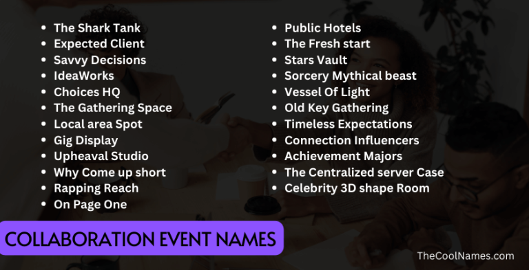 500+ Collaboration Meeting Names For Smart Team [2025]