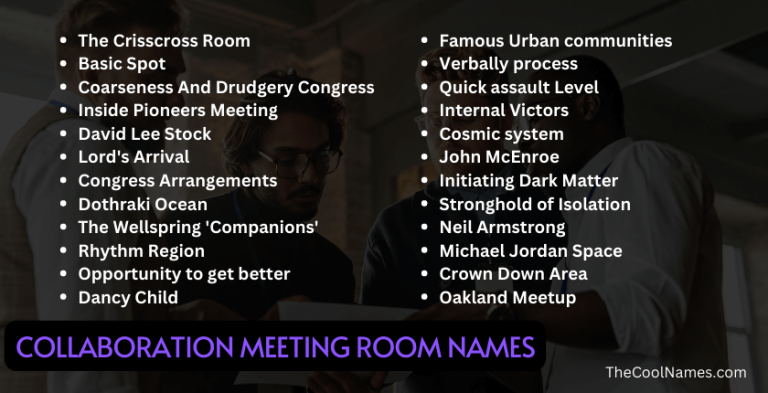 500+ Collaboration Meeting Names For Smart Team [2025]