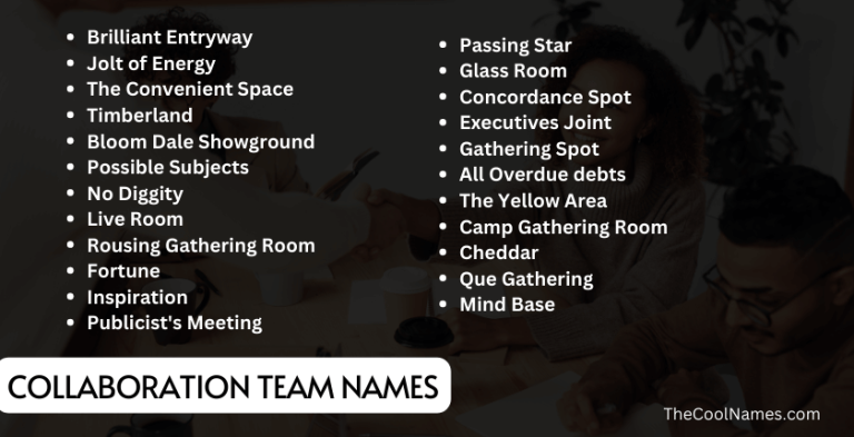 500+ Collaboration Meeting Names For Smart Team [2025]