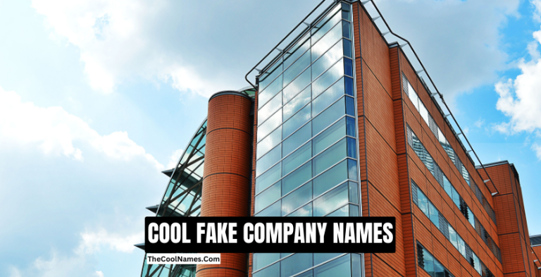 Fake Company Names | Influential And Great Name Ideas