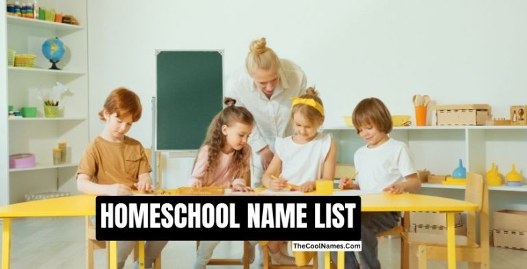 Homeschool Names [Christian, Secular, Nature/Faith Based]