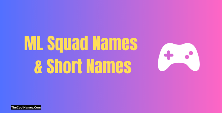 450+ Creative & Best Squad Names In Mobile Legends For 2025