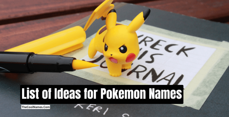 Pokemon Names List For Your Favorite Cartoon Character